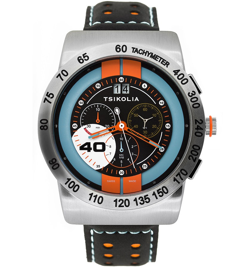 TSIKOLIA GT40 Limited Edition Swiss Made Men's Leather Watch – Fashion ...